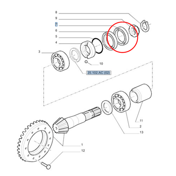 Vedante De Aco Eixo Pinhao New Holland | Case Ih 5109309 - pontodoagro