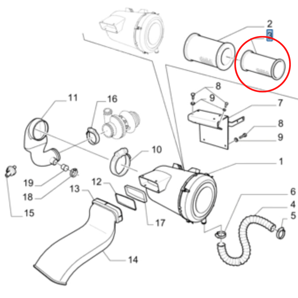 Filtro De Ar Interno New Holland | Case Ih 87636412 - pontodoagro
