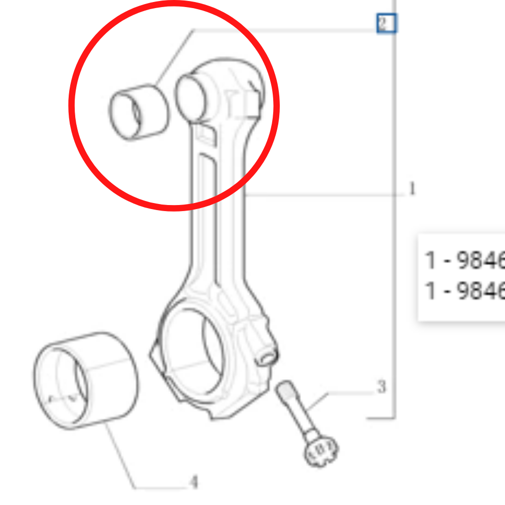 Bucha Mancal Motor New Holland | Case Ih 98459977 - pontodoagro