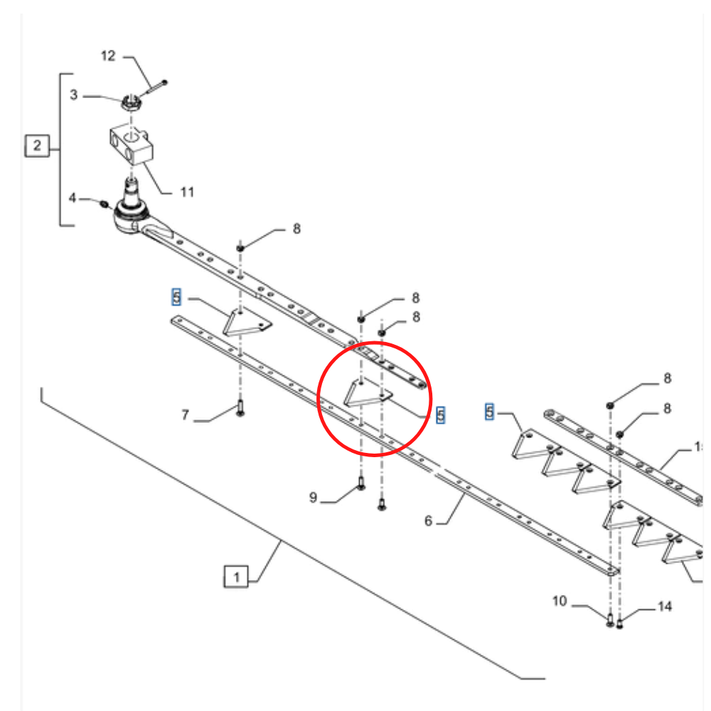 Faca Aco Plataforma Nga Nh | Case Ih 87728905 Cnh - pontodoagro
