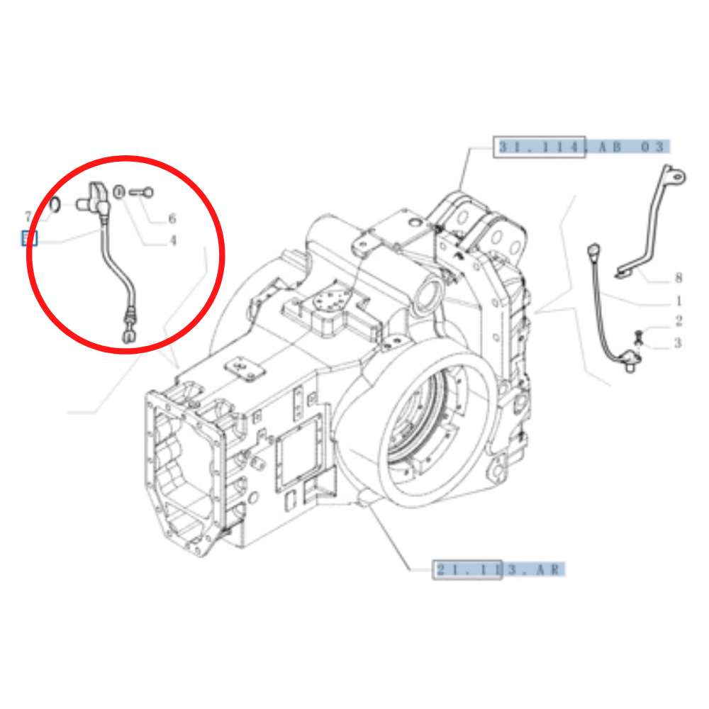 Sensor De Velocidade New Holland | Case Ih 47766973 - pontodoagro