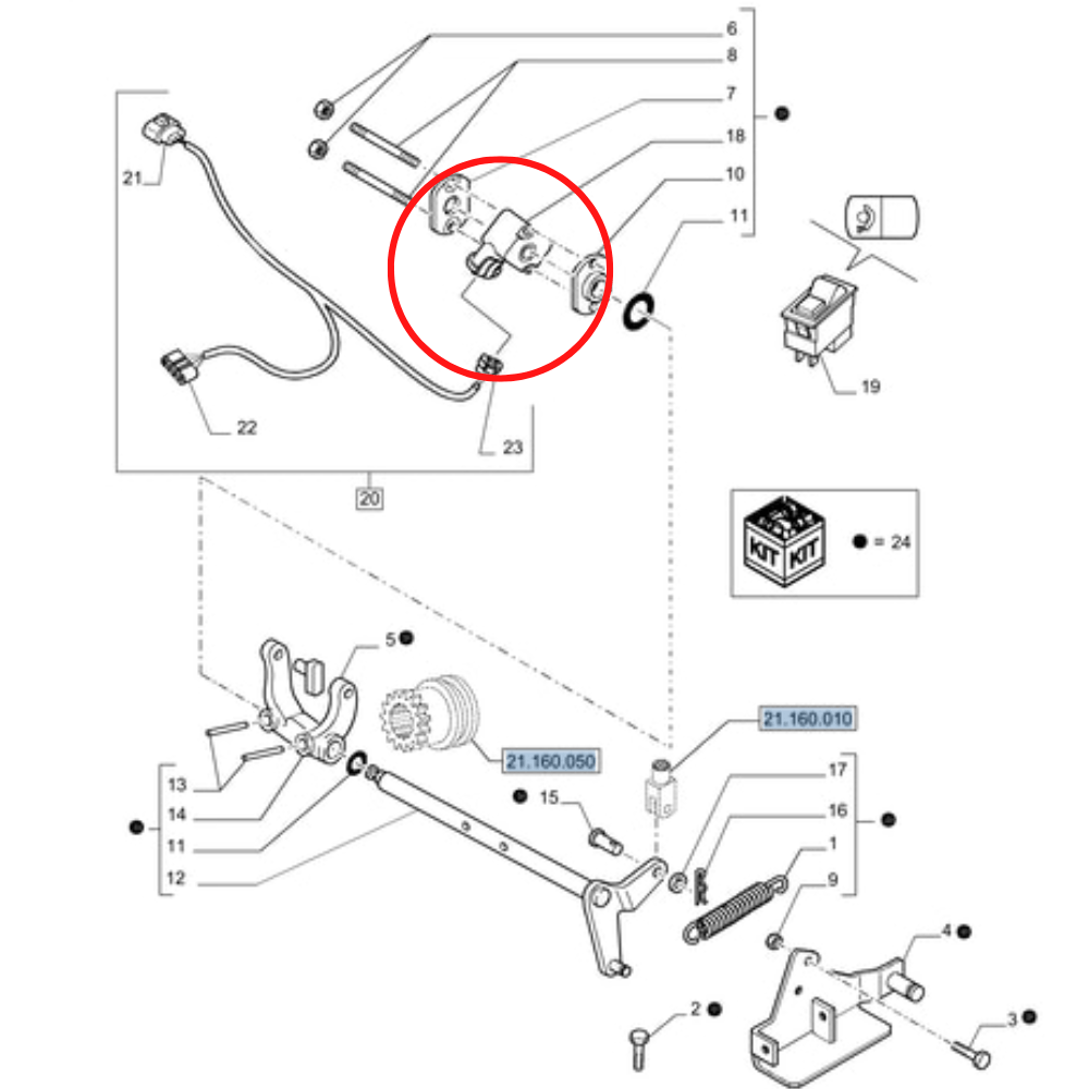 Sensor De Posicao Rotacional New Holland |Case Ih 87605247 - pontodoagro