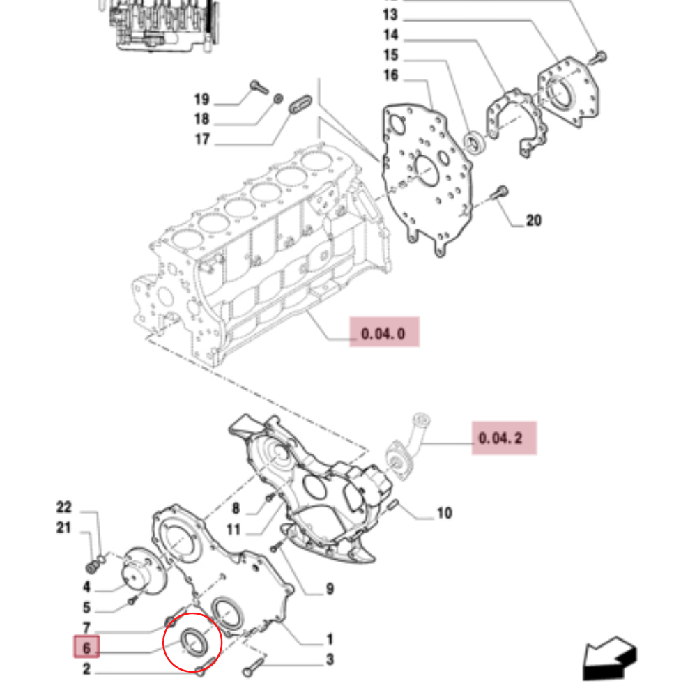 Anel Retentor Metalico New Holland | Case Ih 87802755 - pontodoagro
