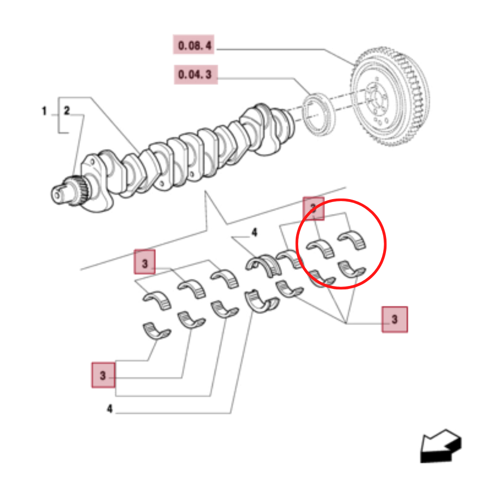 Bonzina Do Macal 010 Motor New Holland | Case Ih 87790262 - pontodoagro