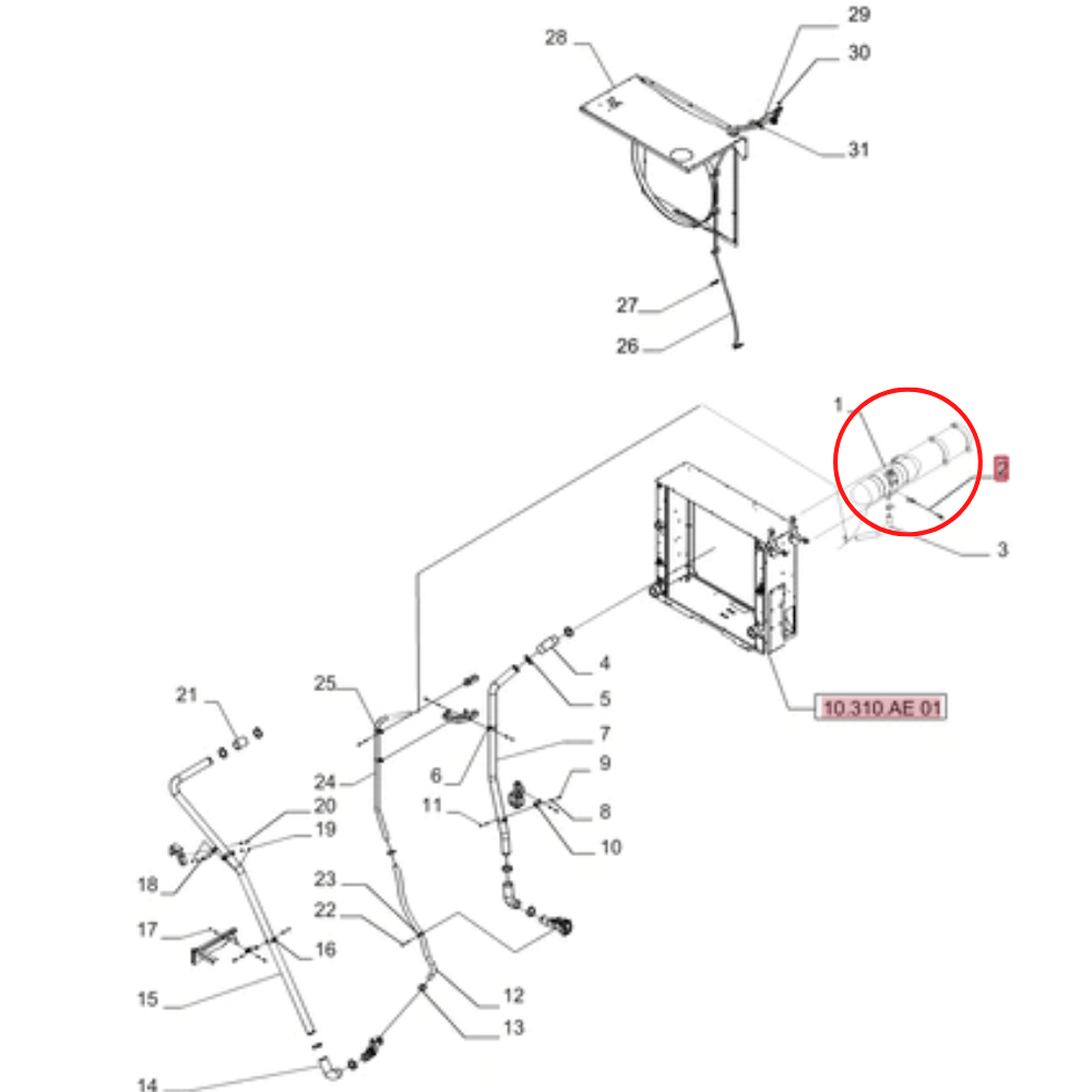 Sensor Nivel Agua New Holland | Case Ih 87377459 - pontodoagro
