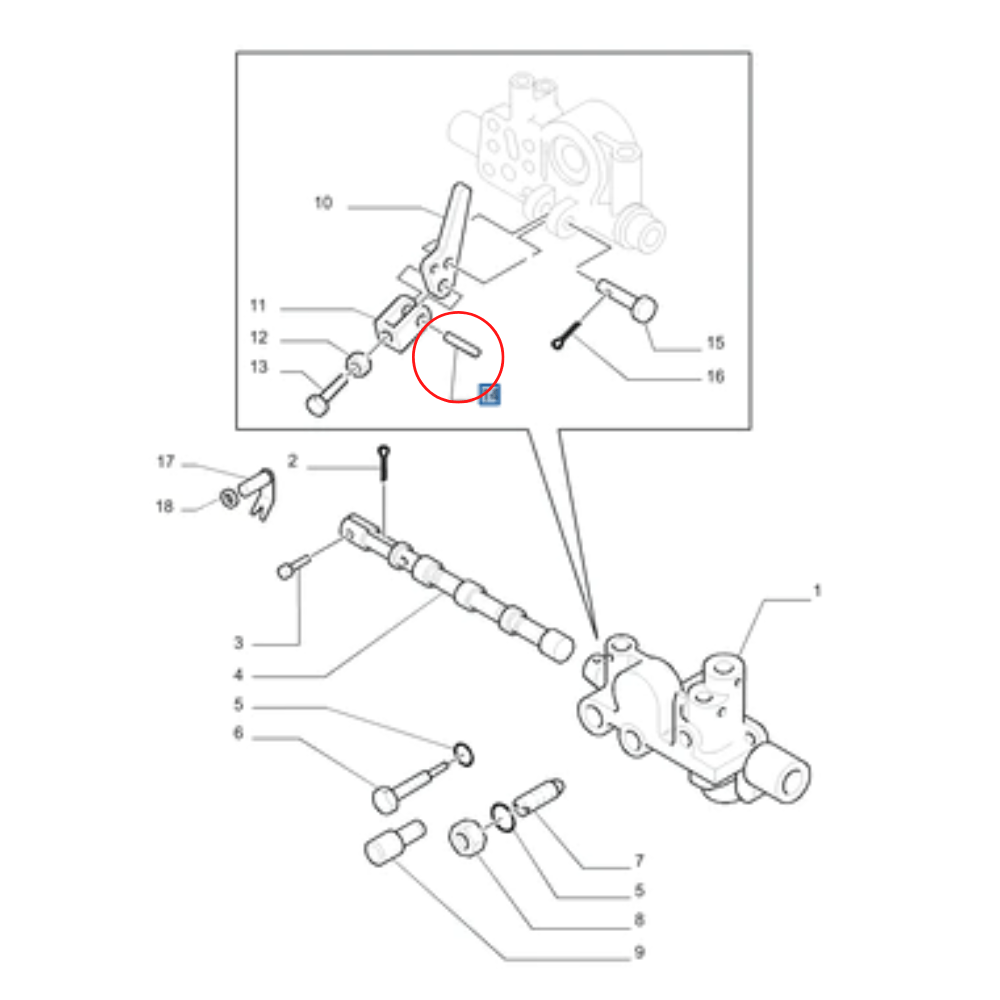 Pino Guia Aco New Holland | Case Ih 280651 - pontodoagro