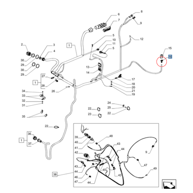 Conector Eletrico New Holland | Case Ih 291718a1 - pontodoagro