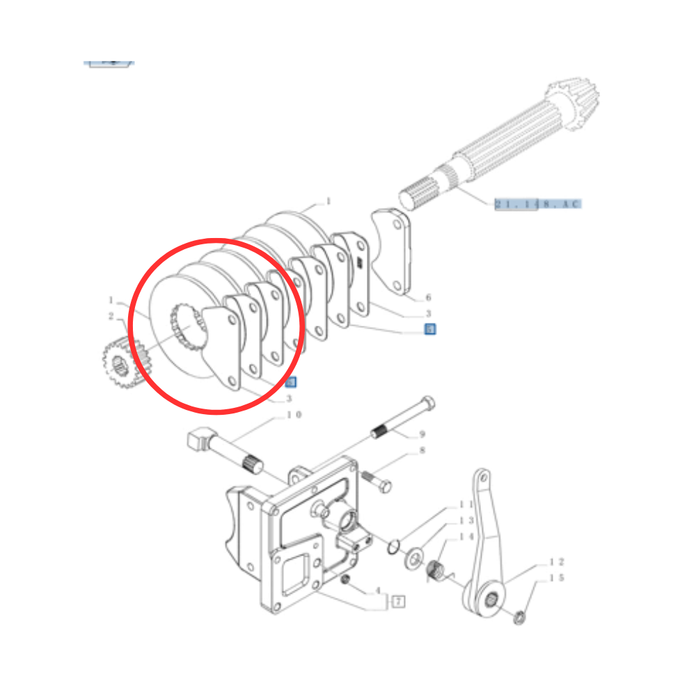 Pastilha De Freio New Holland | Case Ih 5196706 - pontodoagro