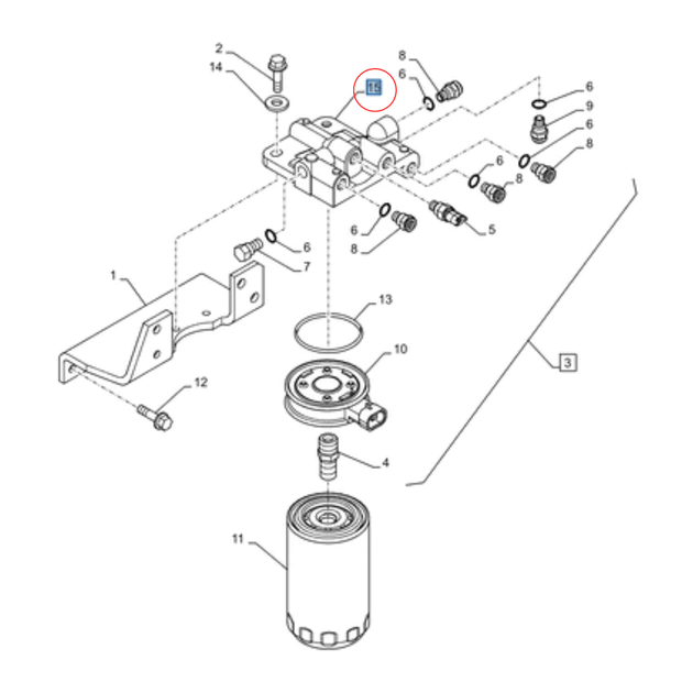 Filtro De Combustivel New Holland | Case Ih 84412164 - pontodoagro