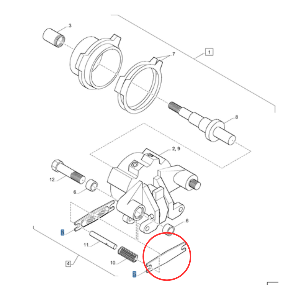 Pastilha De Freio New Holland | Case Ih 84607353 - pontodoagro
